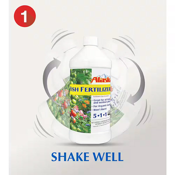 Alaska® Fish Fertilizer, All Purpose Deodorized Fish Emulsion (5 Gallo ...