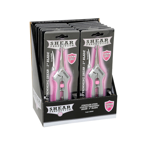 Shear Perfection® Pink Platinum Stainless Trimming Shear - 2" Curved ...